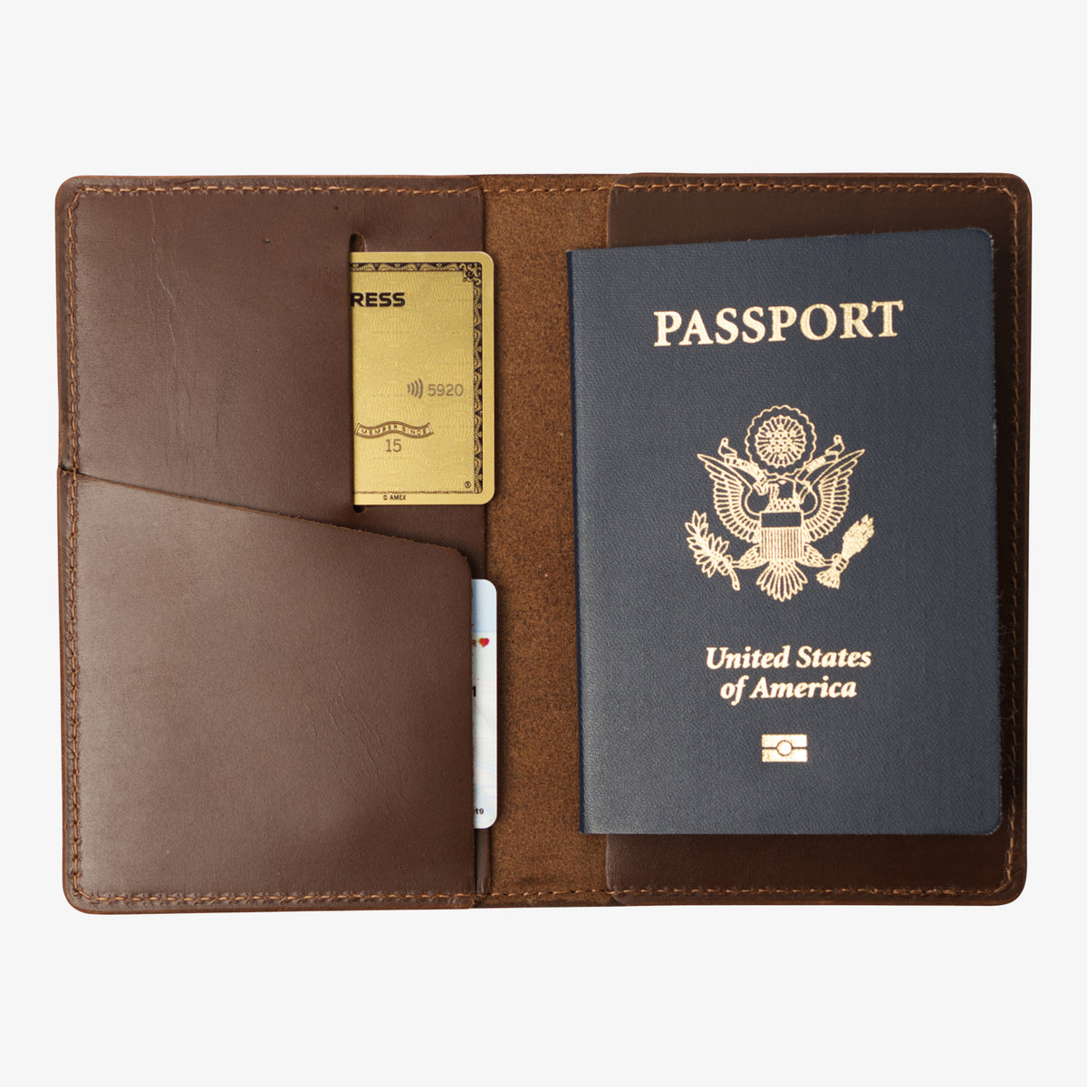Rainier Passport Cover - Java – Coal Creek Leather